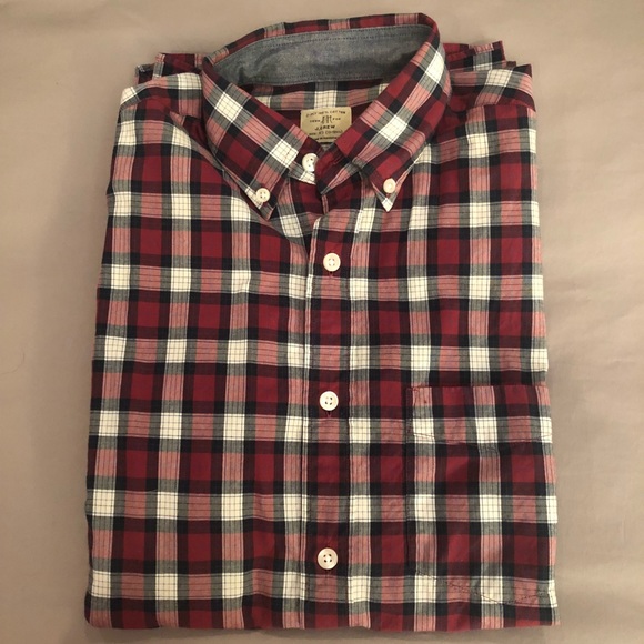 J. Crew | Shirts | Jcrew Mens Plaid Shirt In Xs | Poshmark